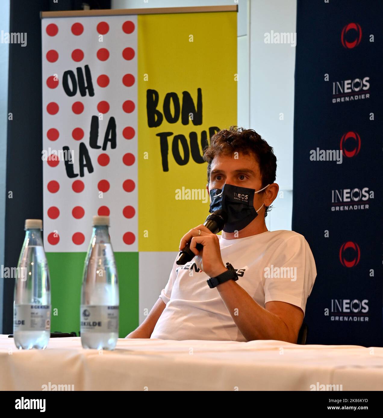 Geraint Thomas of Great Britain and INEOS Grenadiers seen during the ...