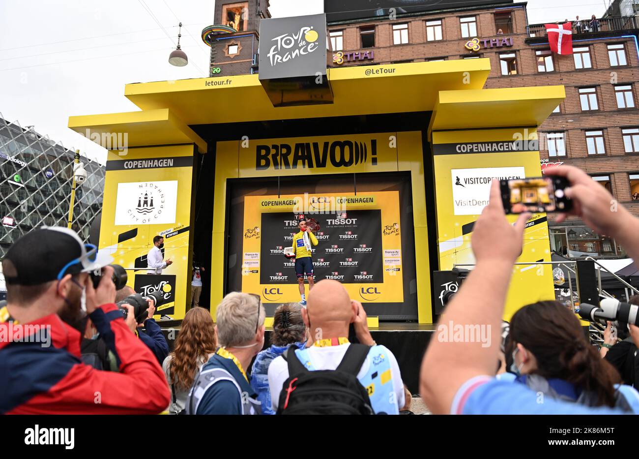 Yves Lampaert of Belgium and Quick-Step Alpha Vinyl Team celebrates ...