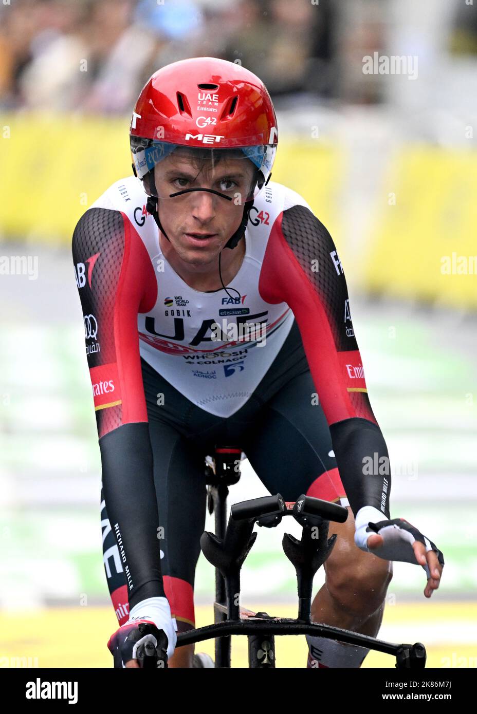 George Bennett of New Zealand and UAE Team Emirates in action during ...