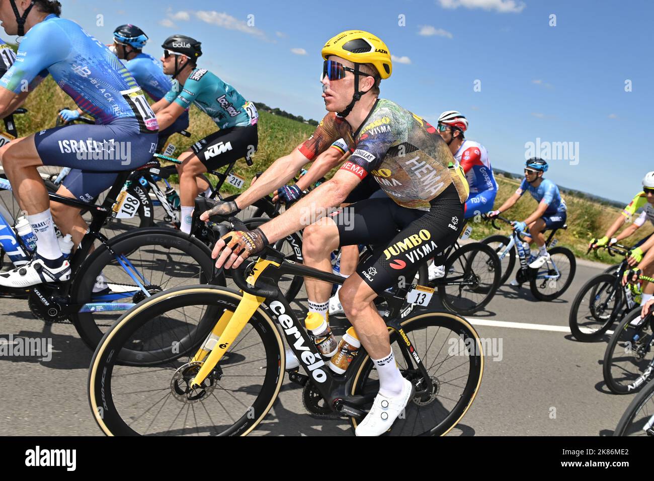 Steven Kruijswijk of the Netherlands and Team Jumbo-Visma in action ...
