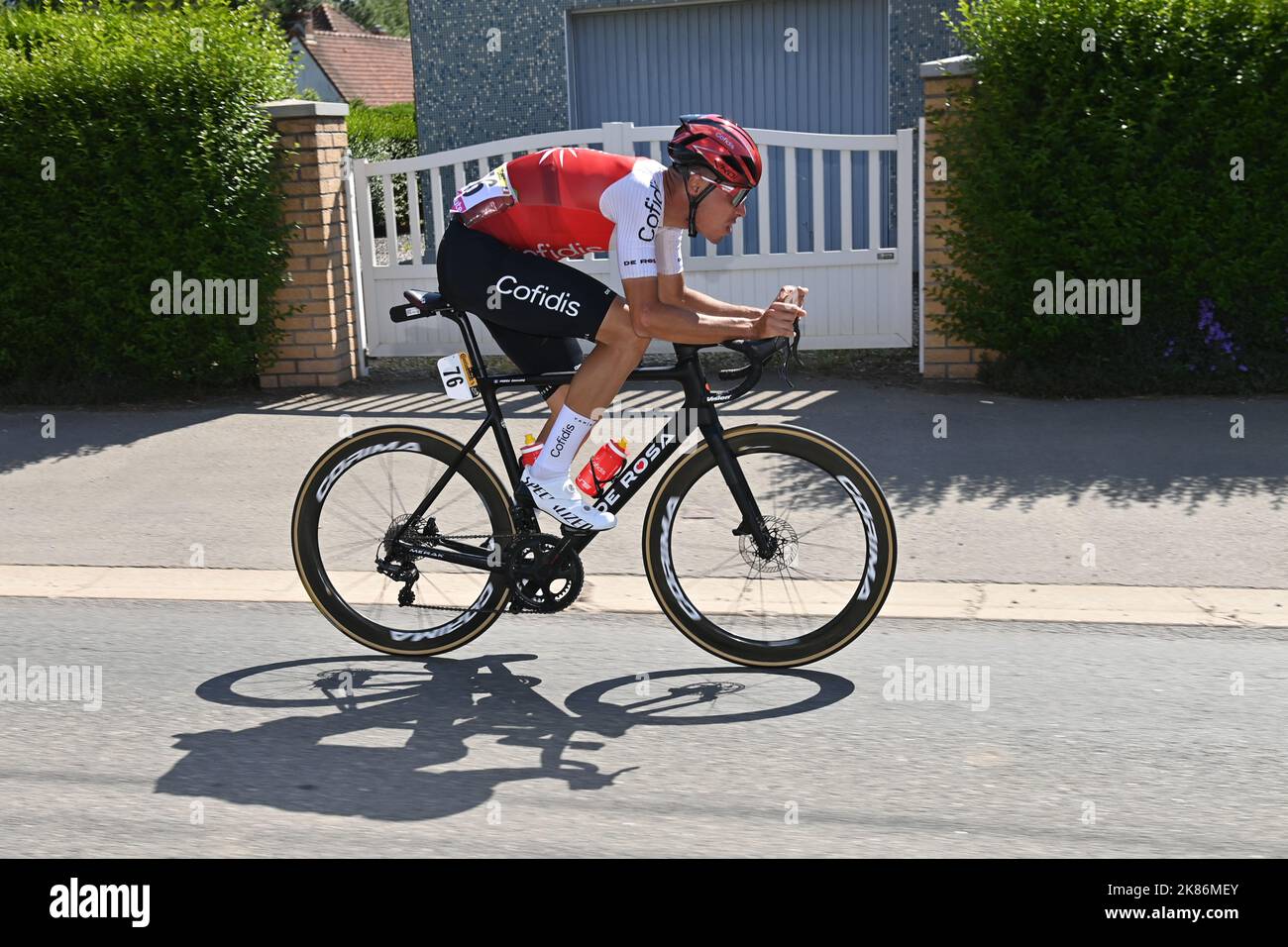 Antony Perez for team Cofidis in the Tour de France 2022, Stage 4 ...