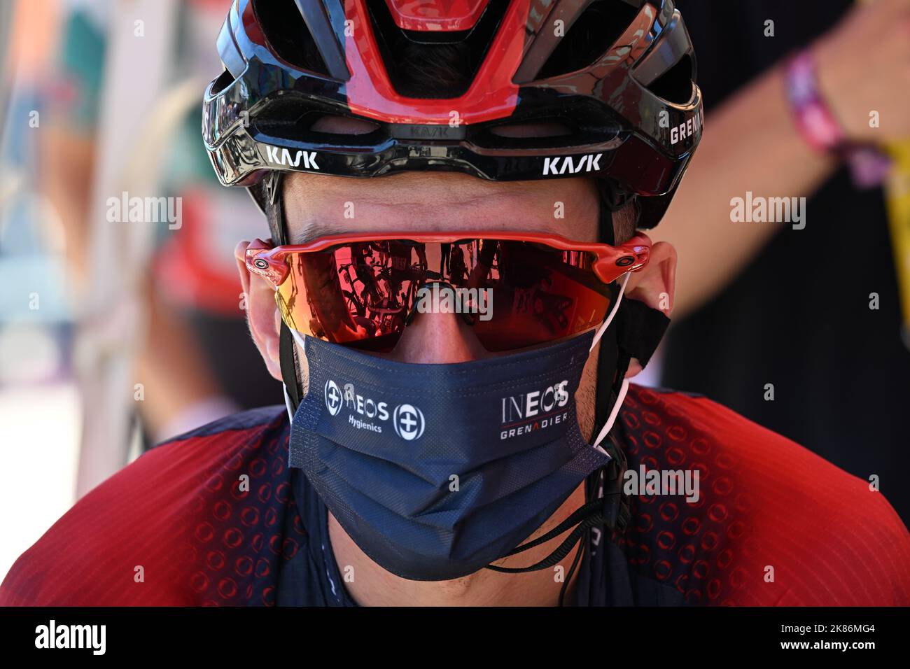 Great Britain's Adam Yates for team Ineos Grenadiers at the start of ...