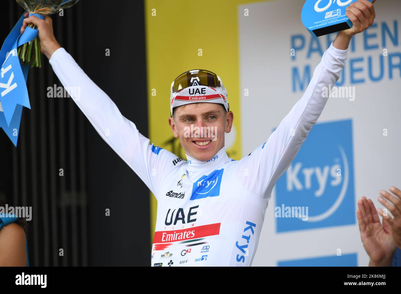 Tadej Pogacar for team UAE Emirates retains his lead in the young rider ...