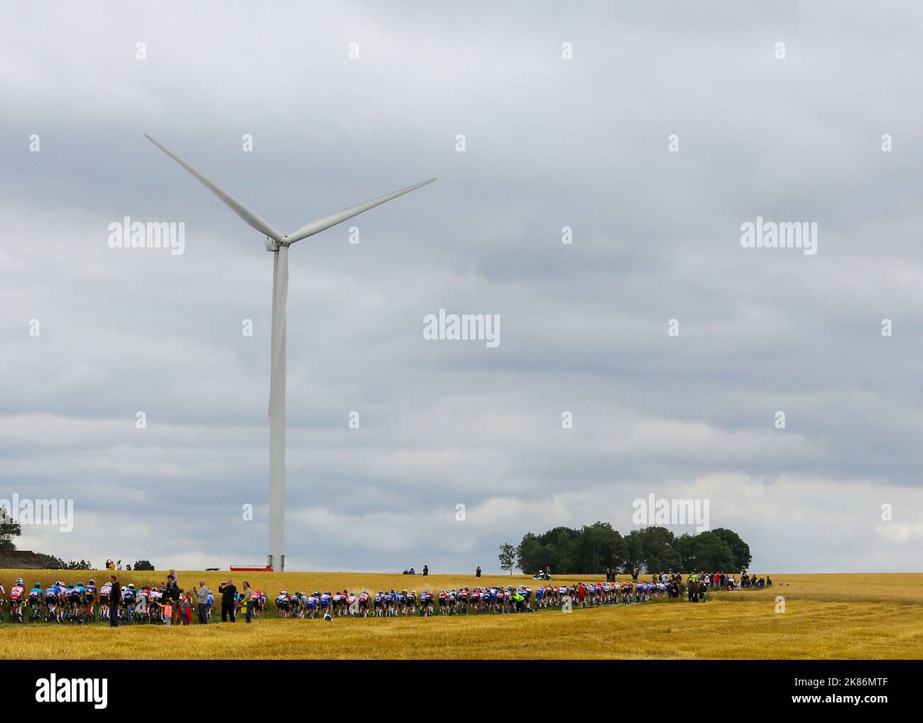 The peloton during Tour De France, Stage 6, France, 7th July 2022 ...