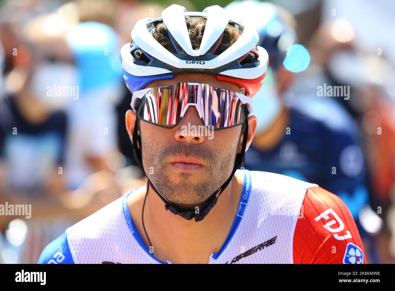 Thibaut Pinot of France and Team Groupama-FDJ looks on during Stage 7 ...