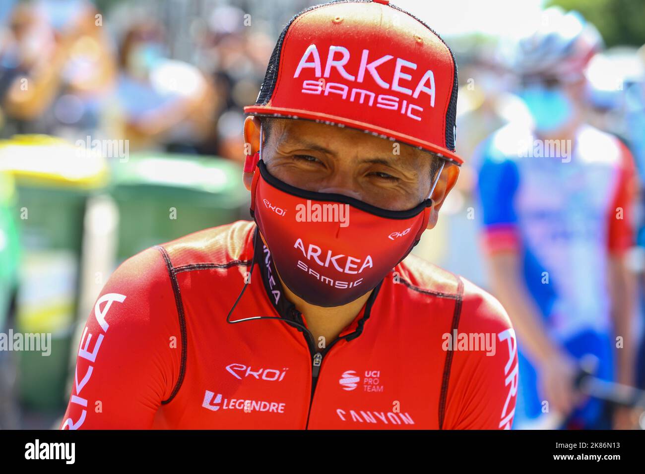 Nairo QUINTANA at the start of Tour De France, Stage 7, France, 8th ...