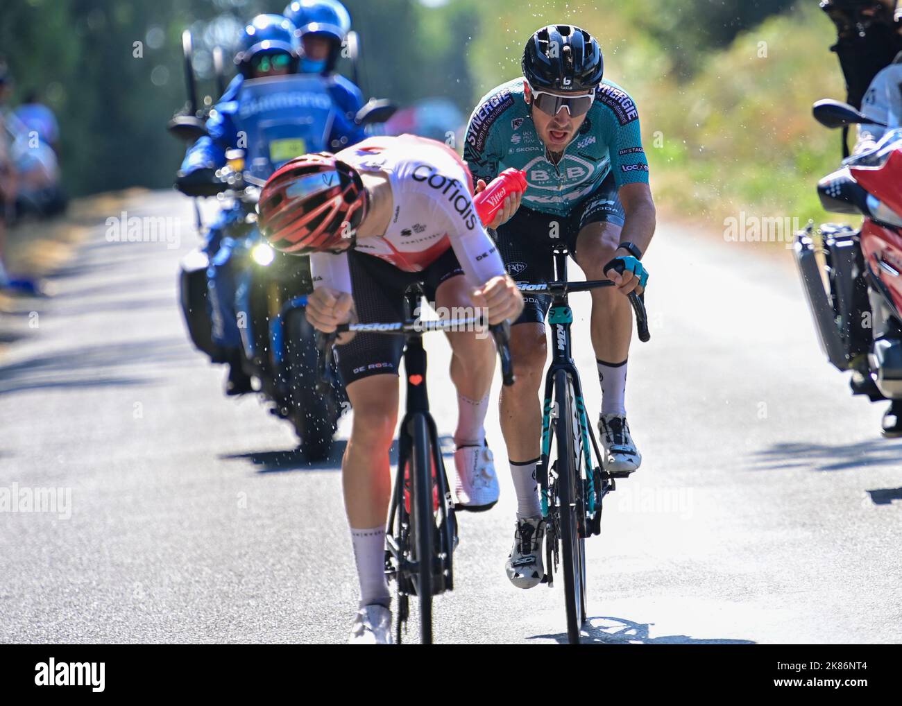 Benjamin THOMAS and Alexis GOUGEARD during Tour De France, Stage 15 ...