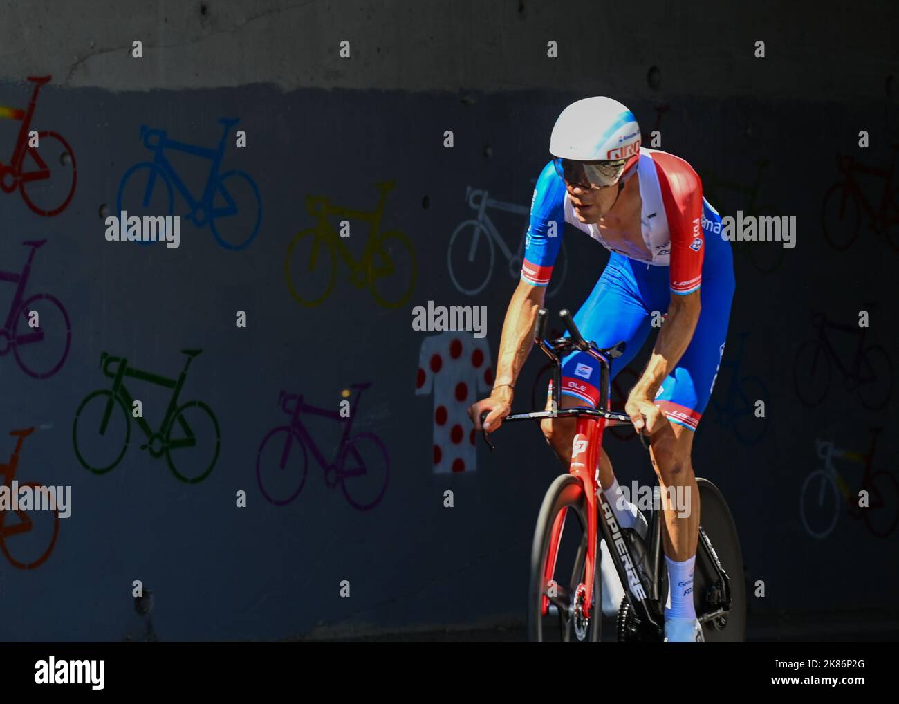 Kevin GENIETS, Groupama - FDJ in action during Stage 20 of the Tour De ...