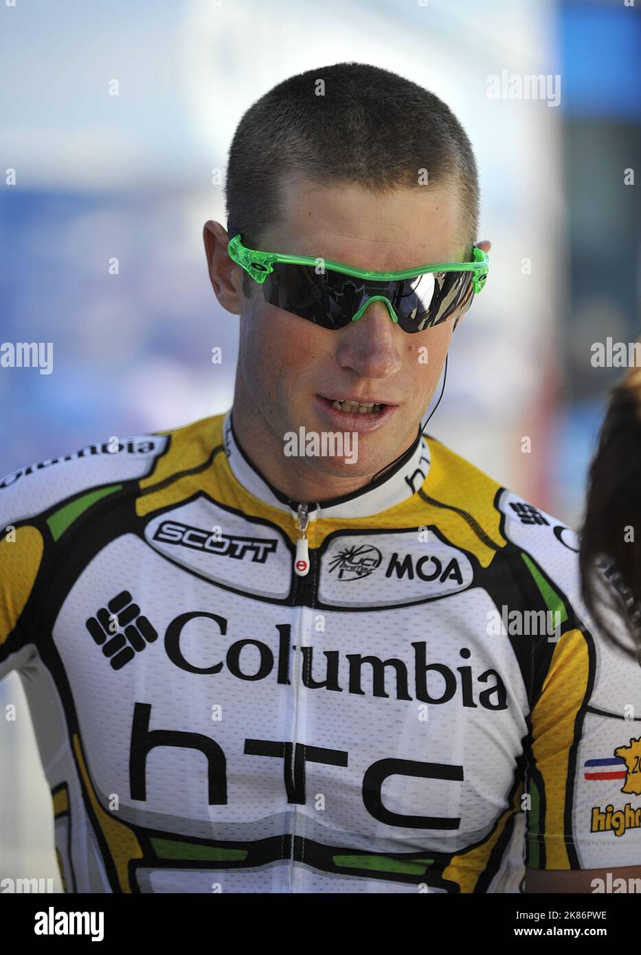 Team Columbia's Mark Renshaw before the fifth stage of the Tour de ...