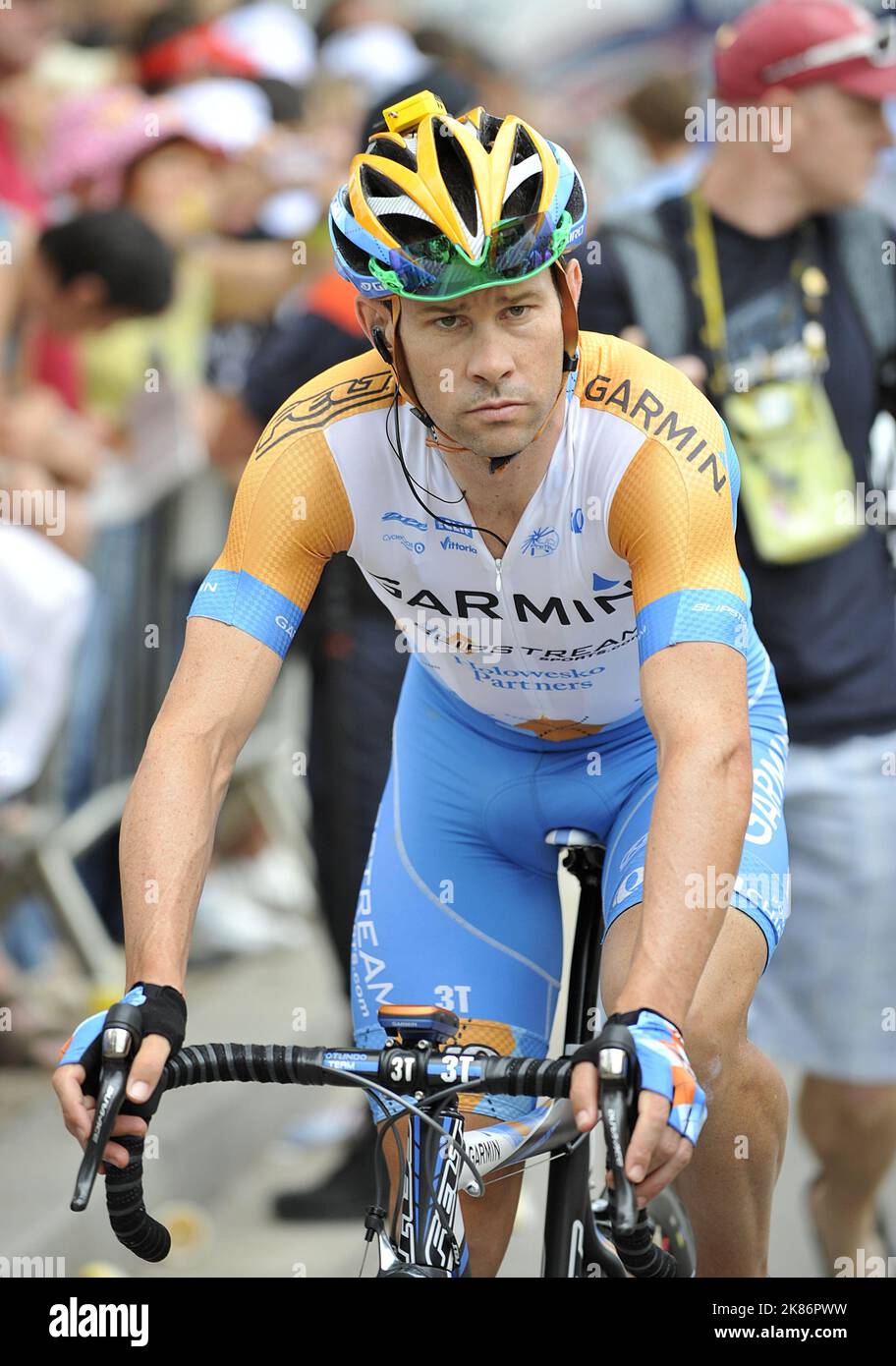 Garmin Slipstream's Julian Dean prior to starting the sixth stage of ...