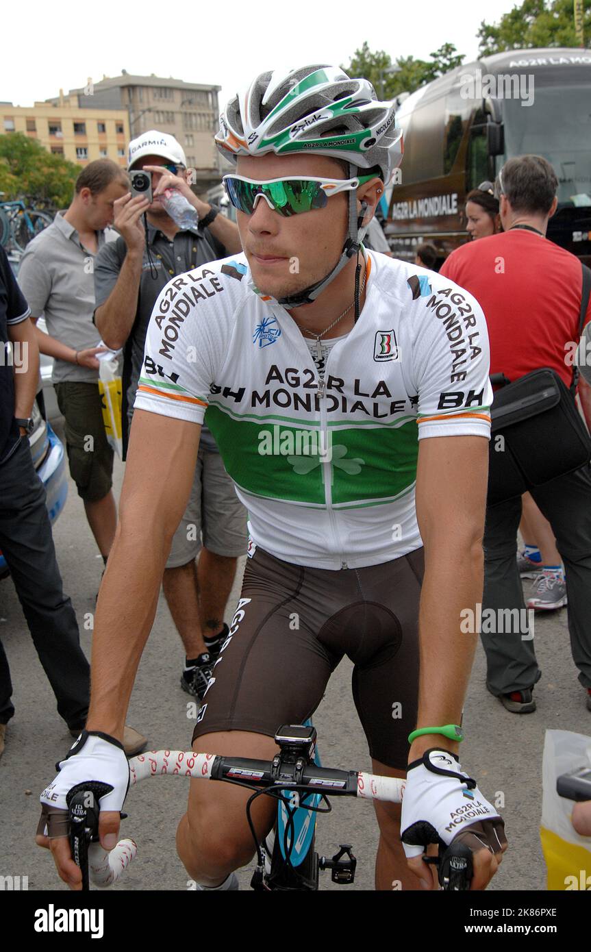 AG2R-LA Mondiale's Nicolas Roche prior to starting the sixth stage of ...