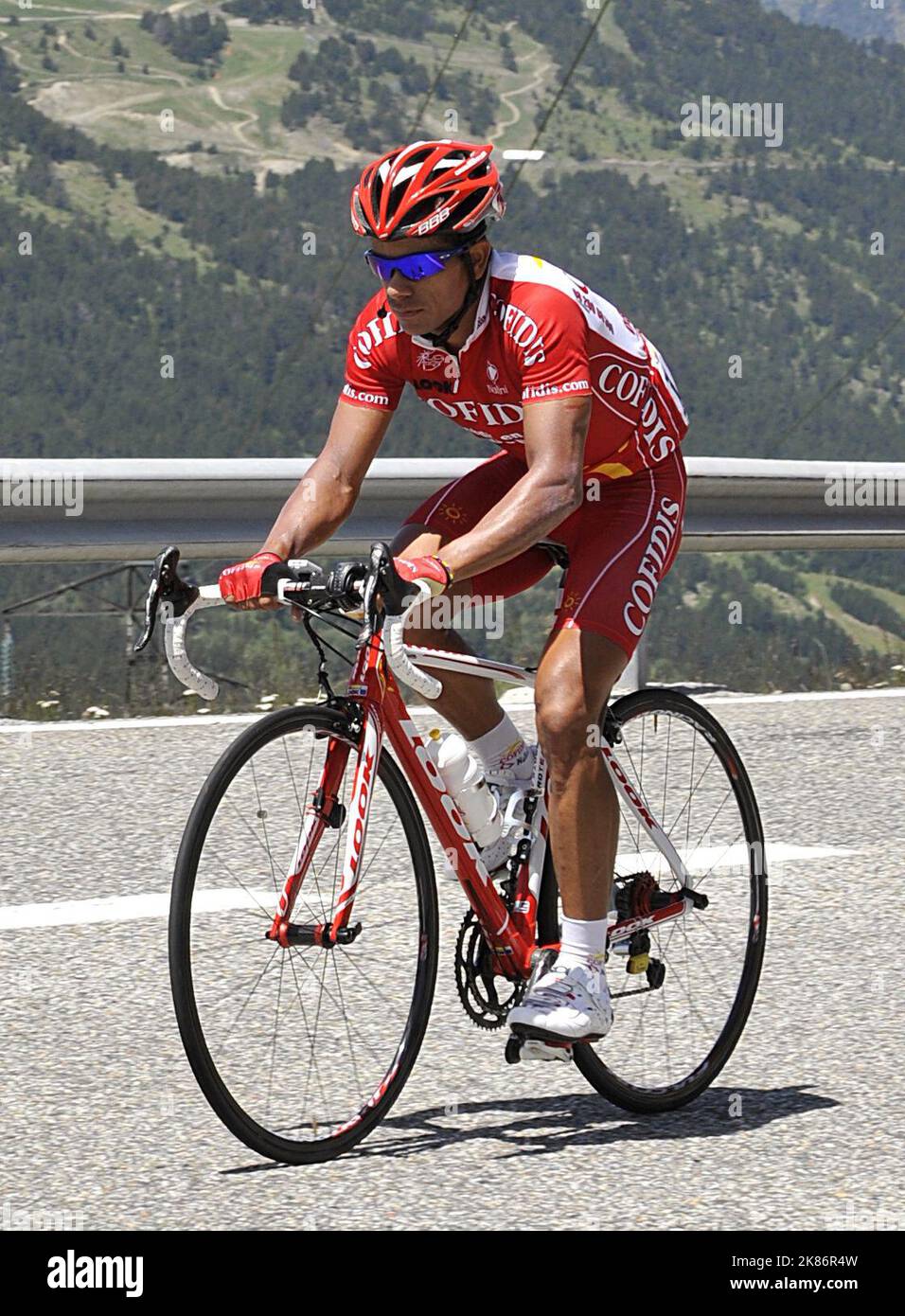 Cofidis Le Credit En Ligne's Leonardo Duque competing in the eighth ...