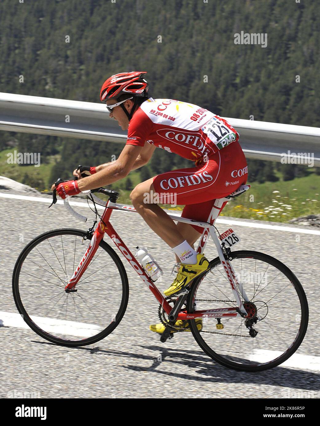 Cofidis Le Credit En Ligne's Christophe Kern competing in the eighth ...