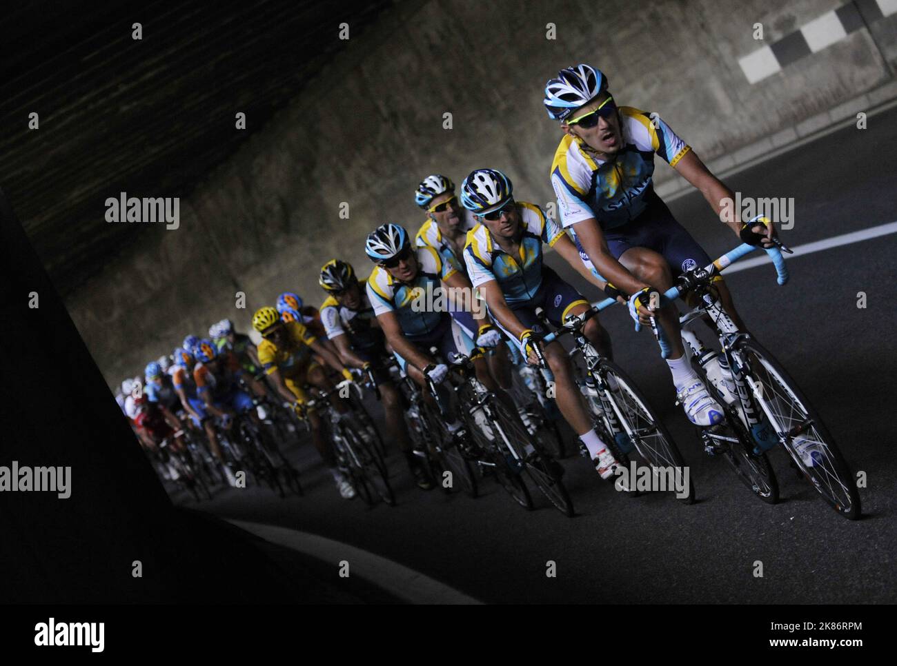 Team astana come out of the shadows with Alberto contador and Lance ...