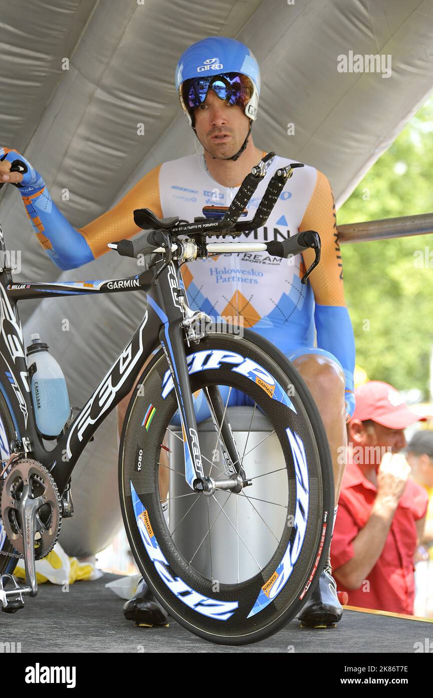 Garmin-Slipstream's David Millar during the Individual Time Trials in ...