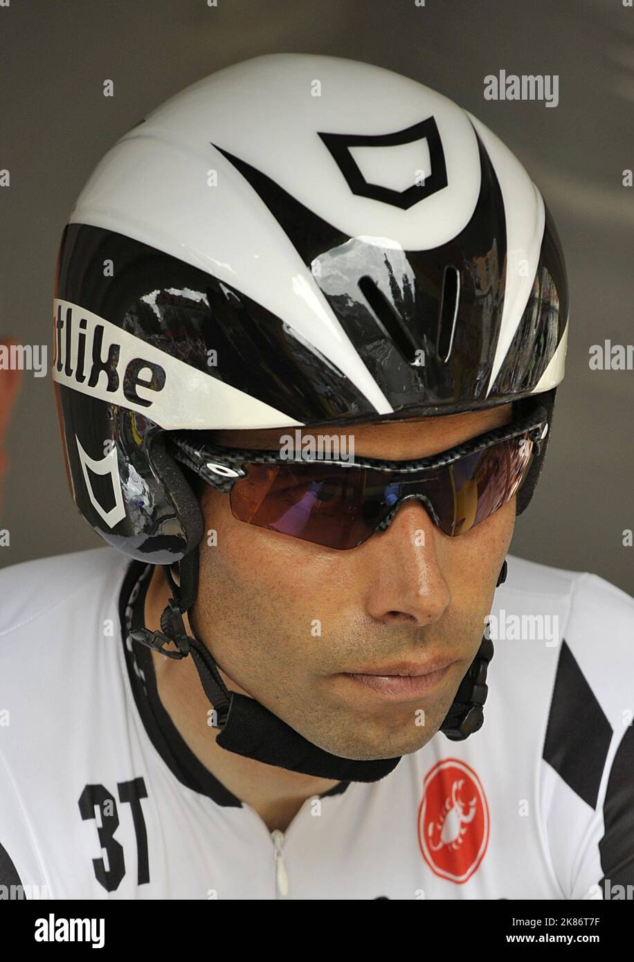 Cervelo Test Team's Carlos Sastre competing during the Individual Time ...