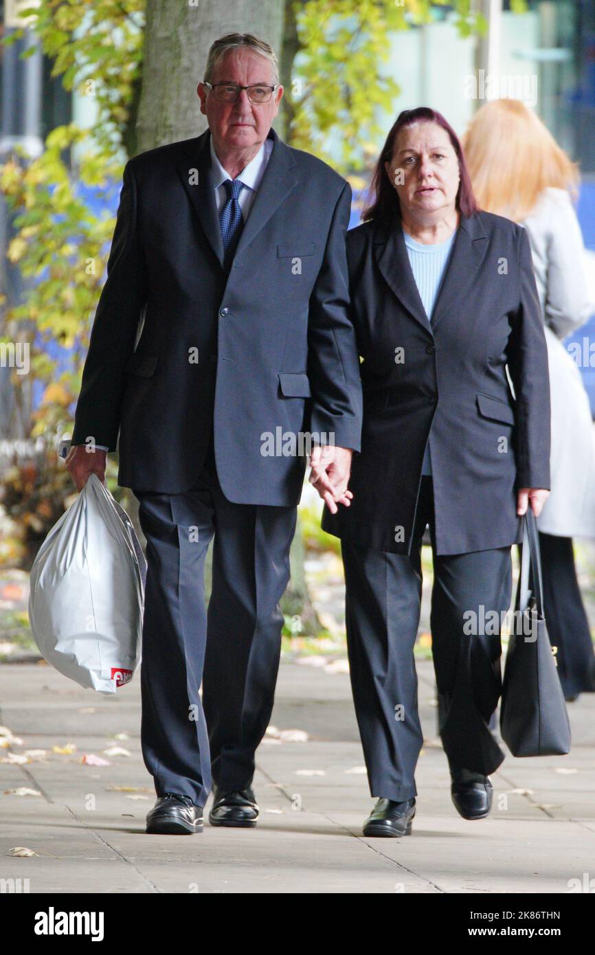 John and Susan Letby, parents of Lucy Letby arrive at Manchester Crown ...
