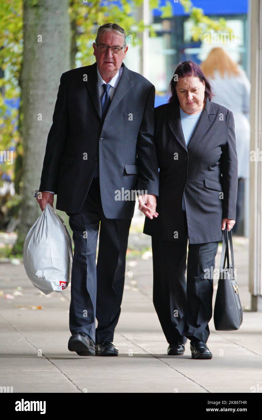 John and Susan Letby, parents of Lucy Letby arrive at Manchester Crown ...