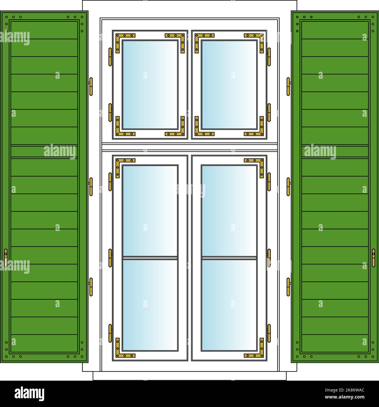 1900 house shutters Stock Vector Images - Alamy