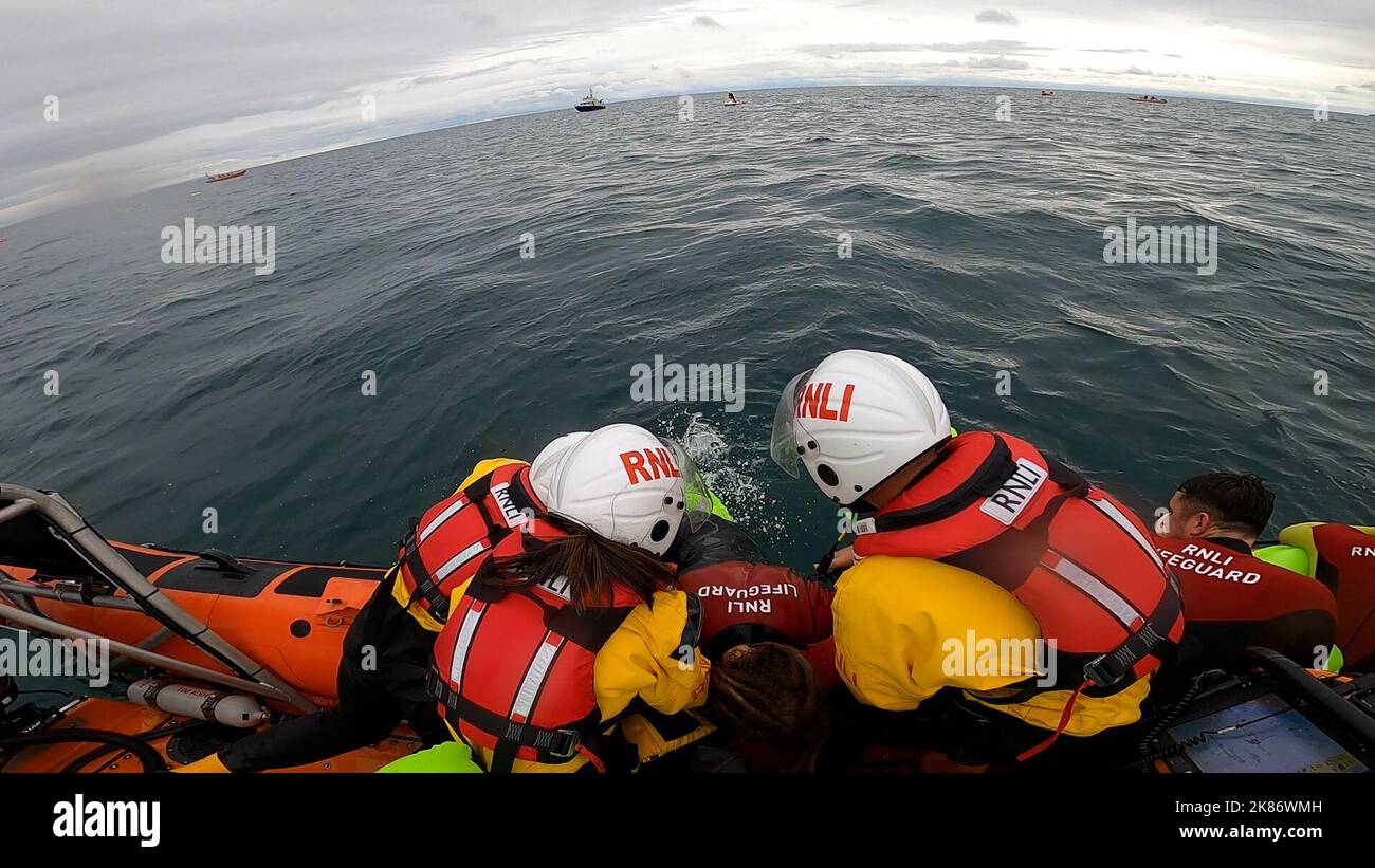 Undated handout photo issued by the Royal National Lifeboat Institution ...