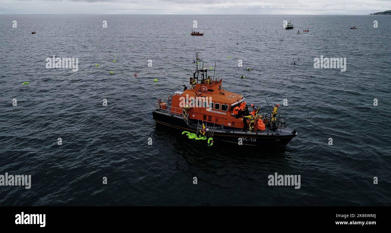 Undated handout photo issued by the Royal National Lifeboat Institution ...