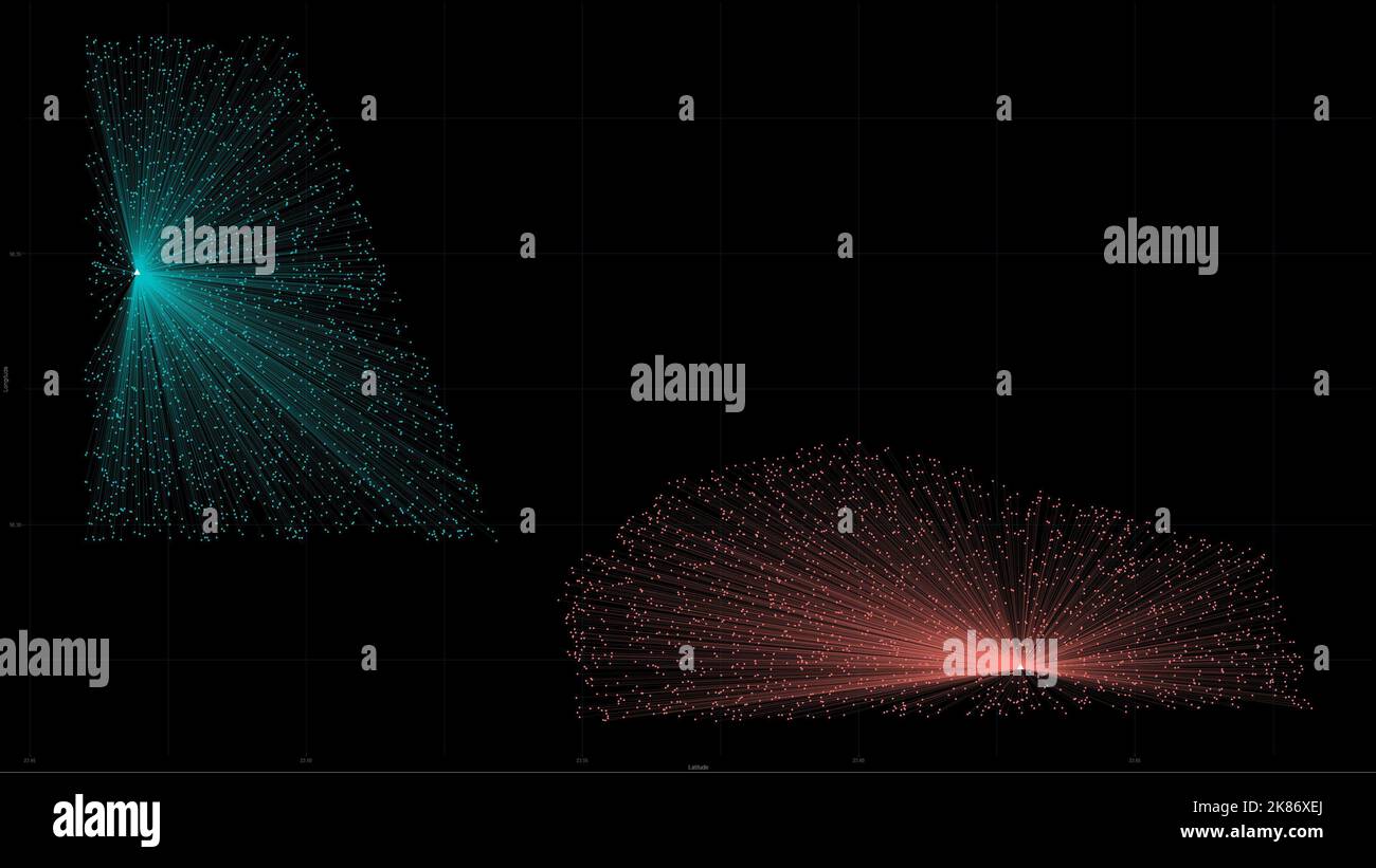 clustering graph with nearest neighbor Stock Photo - Alamy