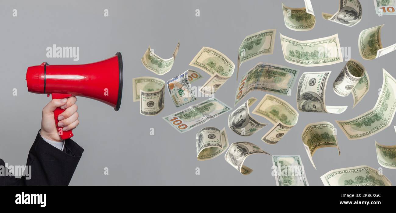 Loudspeaker person hi-res stock photography and images - Alamy