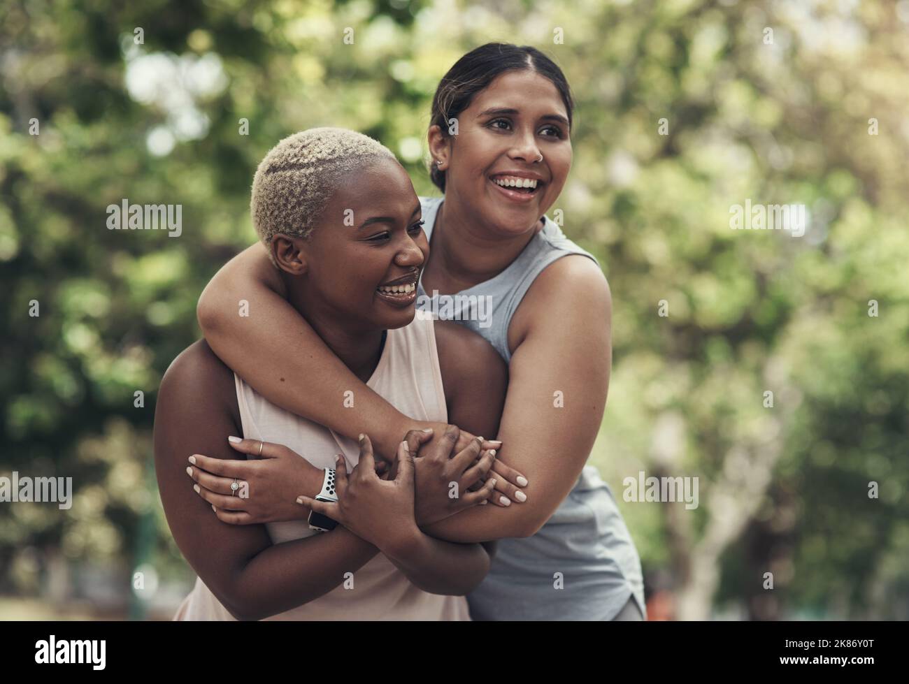 Two female friends feeling hi-res stock photography and images - Alamy