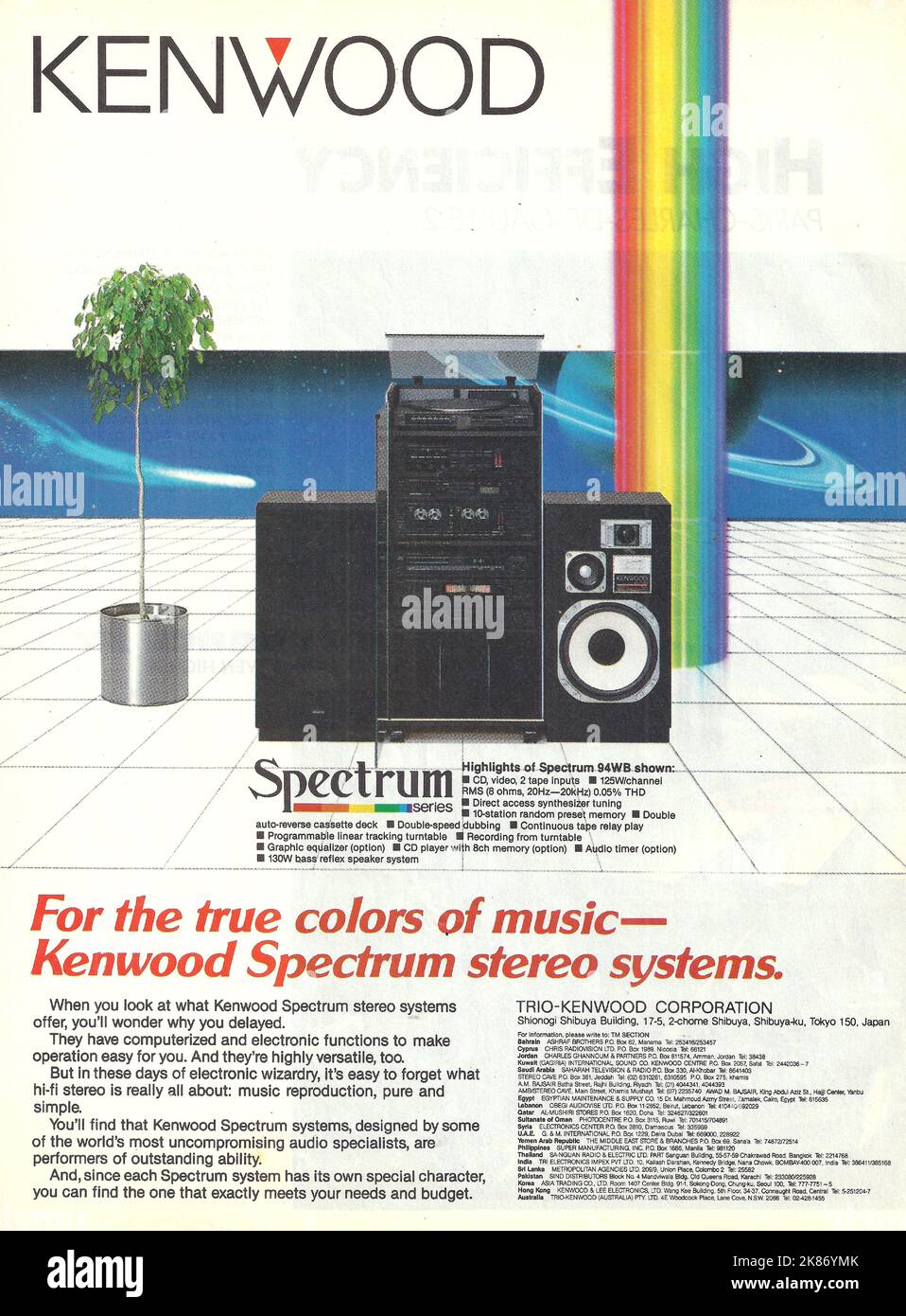 Kenwood Spectrum hi fi hifi system vintage magazine advertisement Stock ...