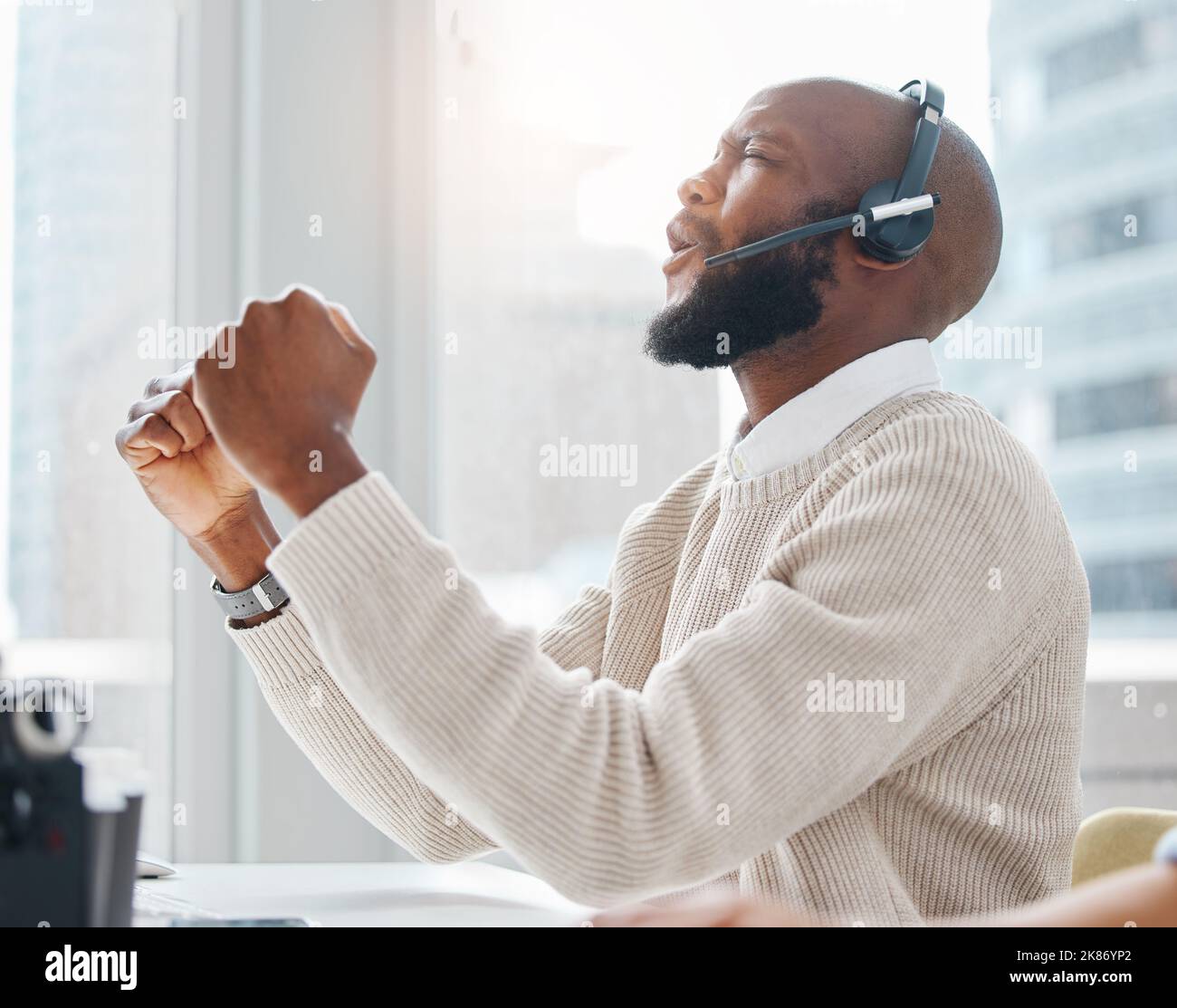 Silent cheer hi-res stock photography and images - Alamy