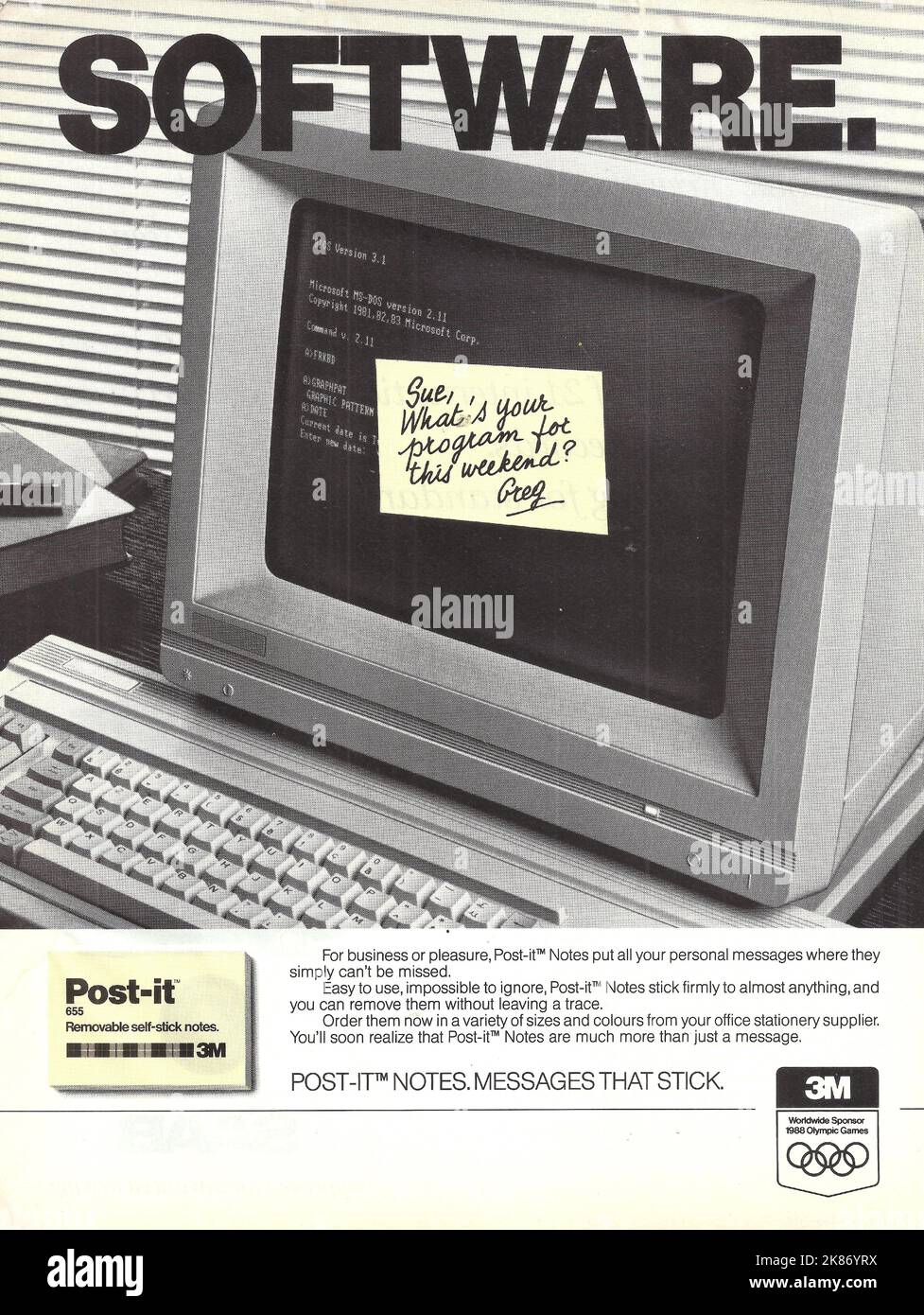 3M Post it notes vintage magazine advertisement 3M advertisement retro ...