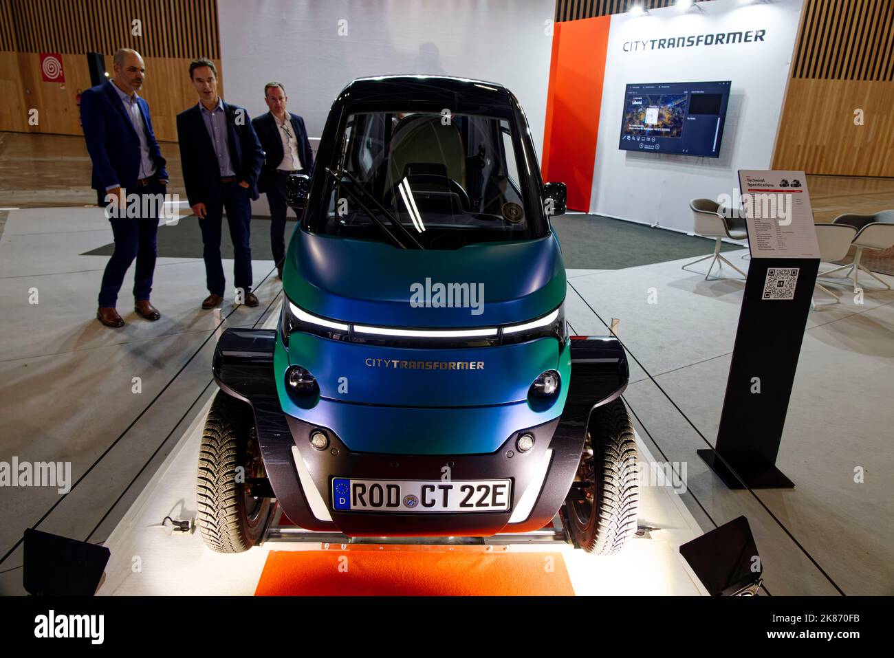 Paris, France. 17th Oct, 2022. A City Transformer is displayed during ...