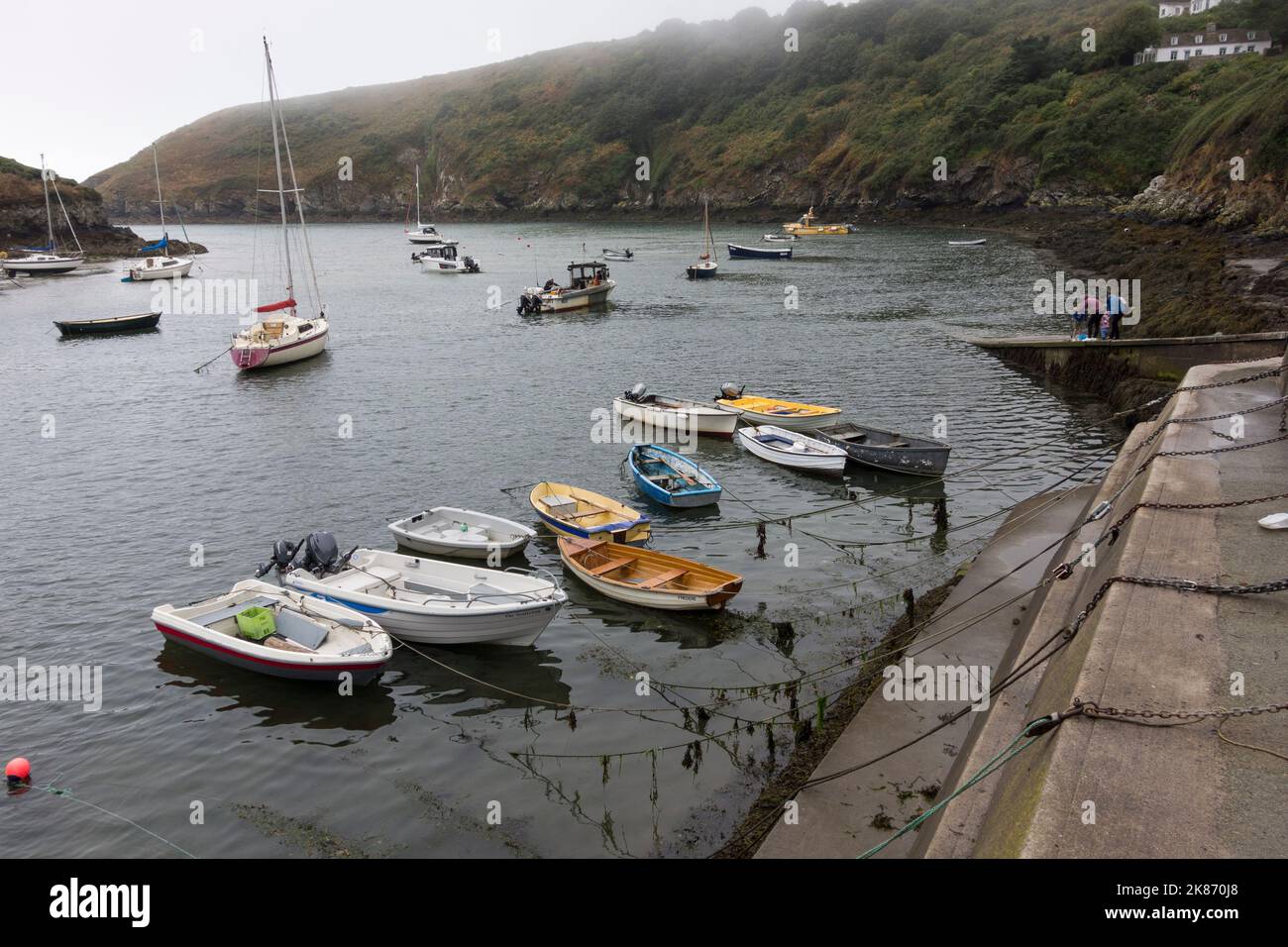 Boats moored at Solva Harbour, Pembrokeshire, Wales Stock Photo - Alamy