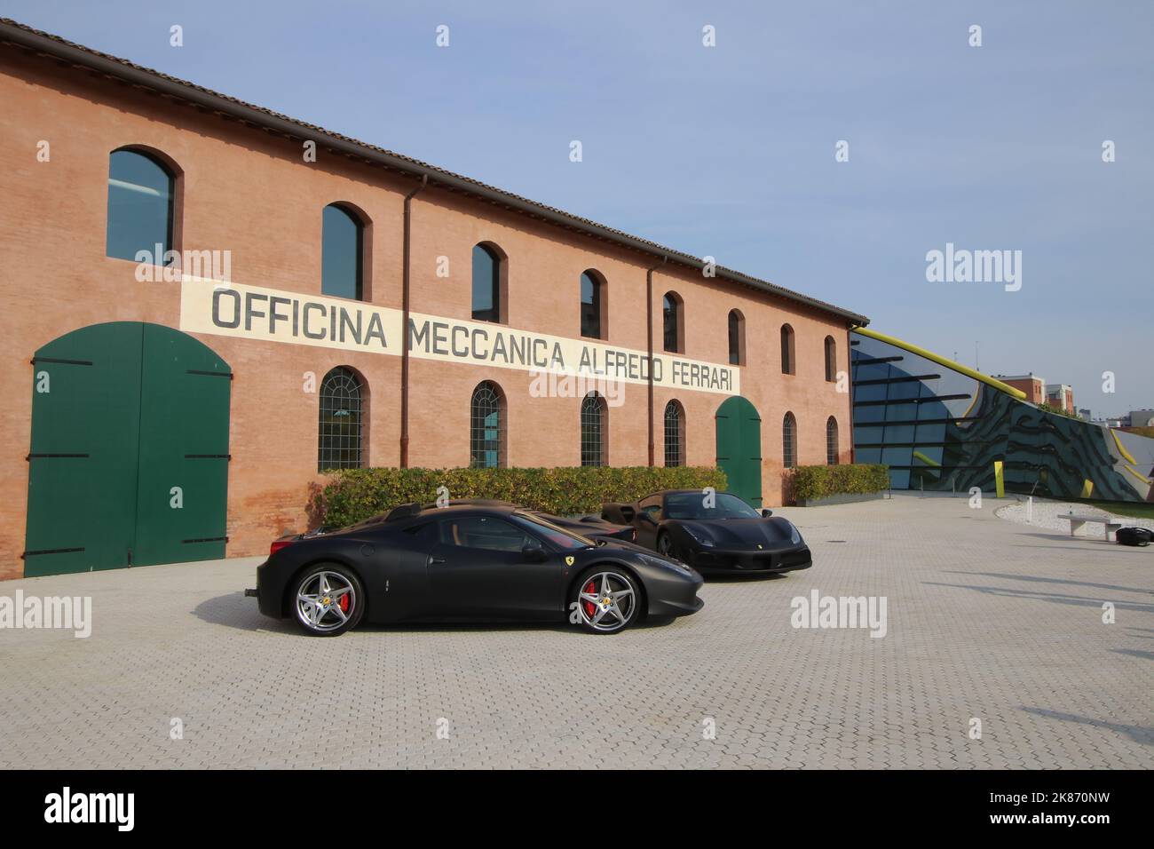 Modena, Italy, October 2022, MEF Ferrari Museum home of Enzo Ferrari ...