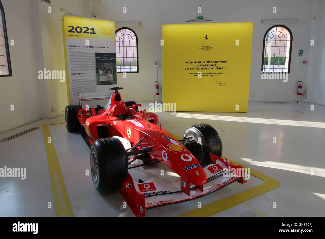 Modena, Italy, October 2022, MEF Ferrari Museum home of Enzo Ferrari ...