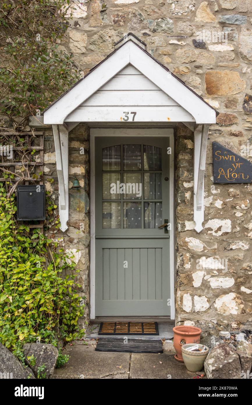 Cottage front door, Solva, Pembrokeshire, Wales Stock Photo - Alamy