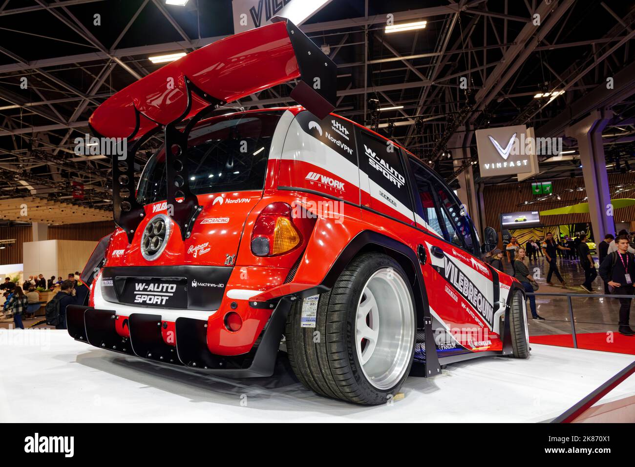 Paris, France. 17th Oct, 2022. The 1000tipla on a Fiat Multipla base ...