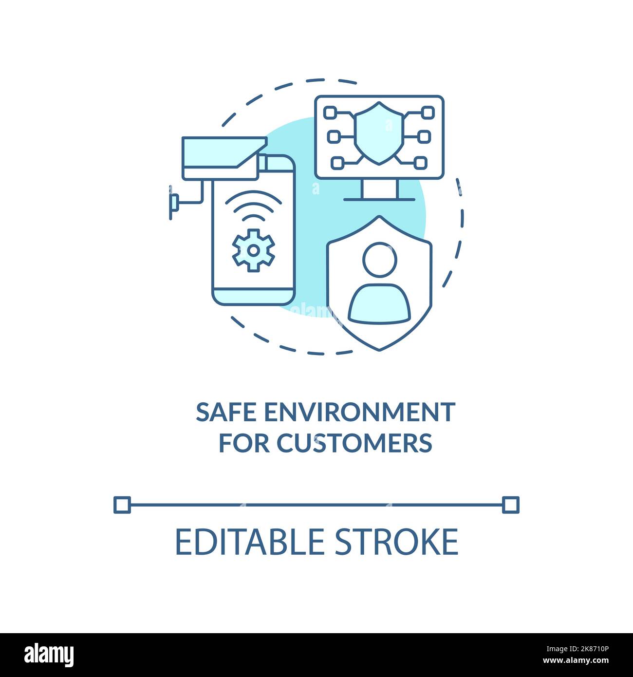 Safe online environment Stock Vector Images - Alamy