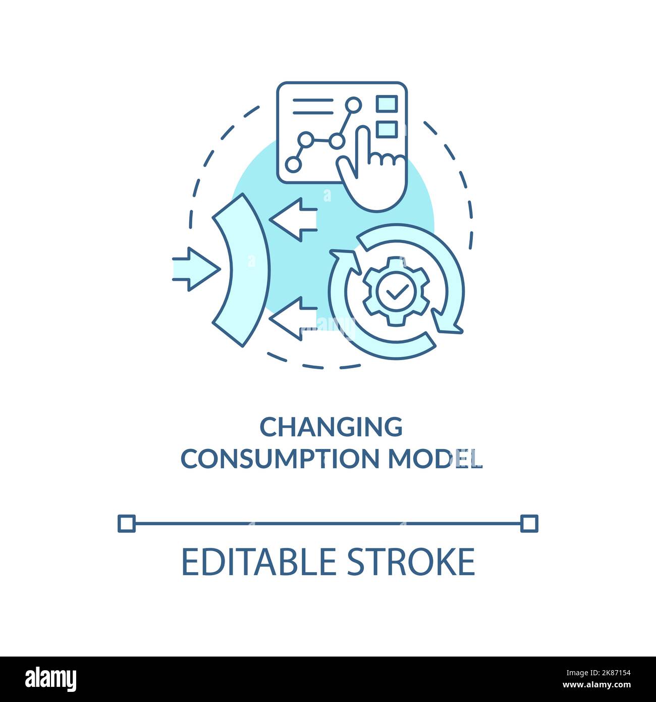 Consumption model Stock Vector Images - Alamy