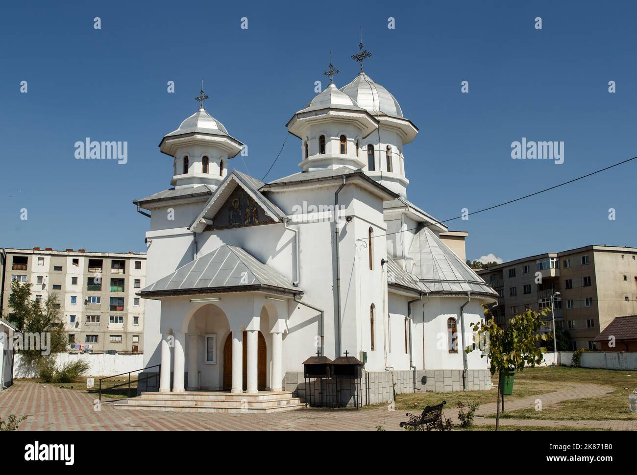 Orthodox church in Matasari , Romania Stock Photo - Alamy