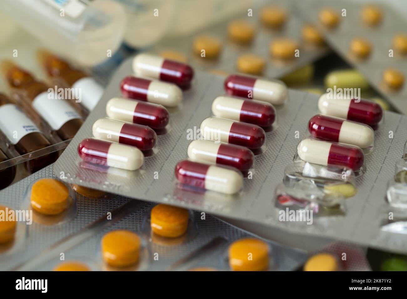 Used medicine blister pack Stock Photo - Alamy