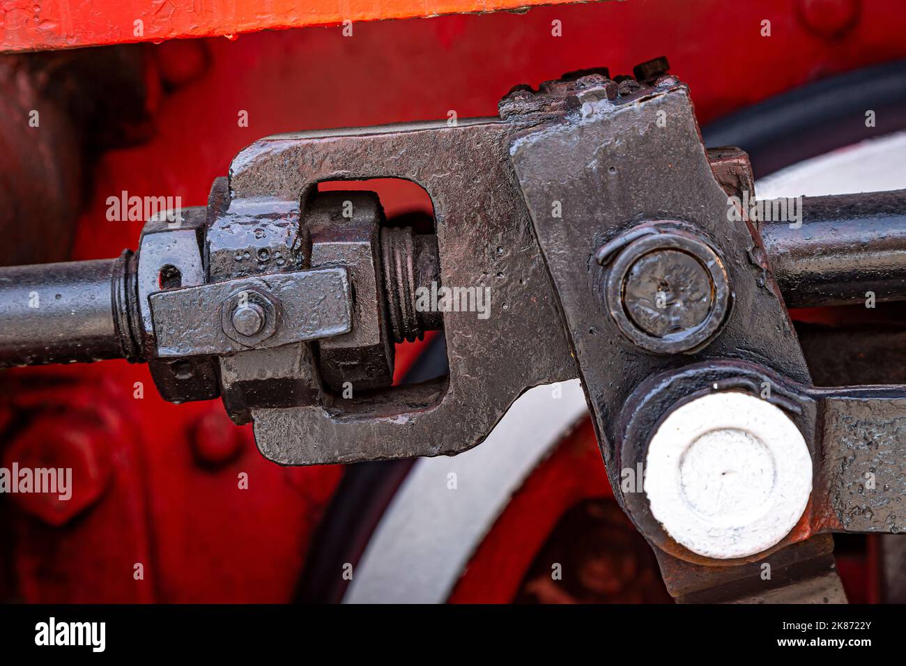 Component parts of a steam locomotive Stock Photo - Alamy