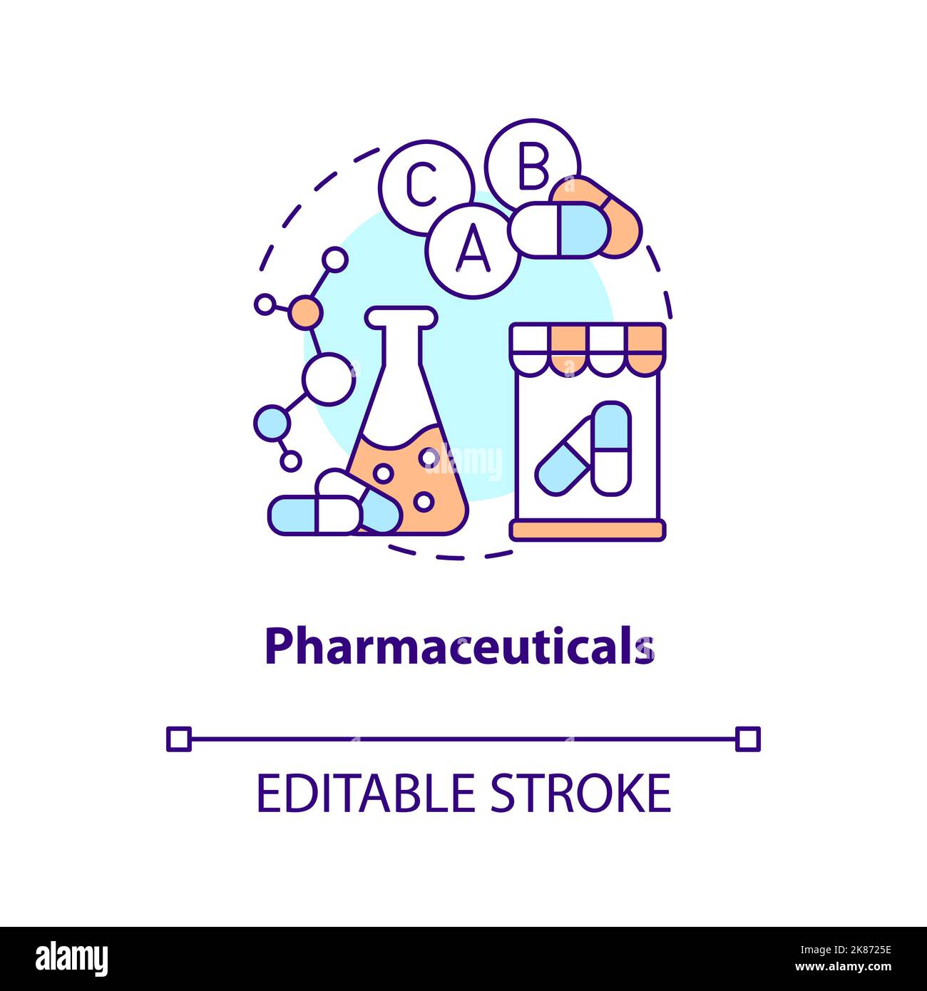 Pharmaceuticals concept icon Stock Vector Image & Art - Alamy