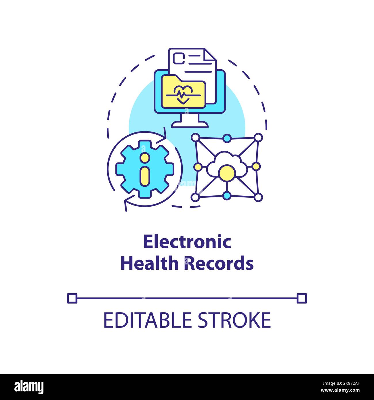 Electronic medical records and patient Cut Out Stock Images & Pictures ...