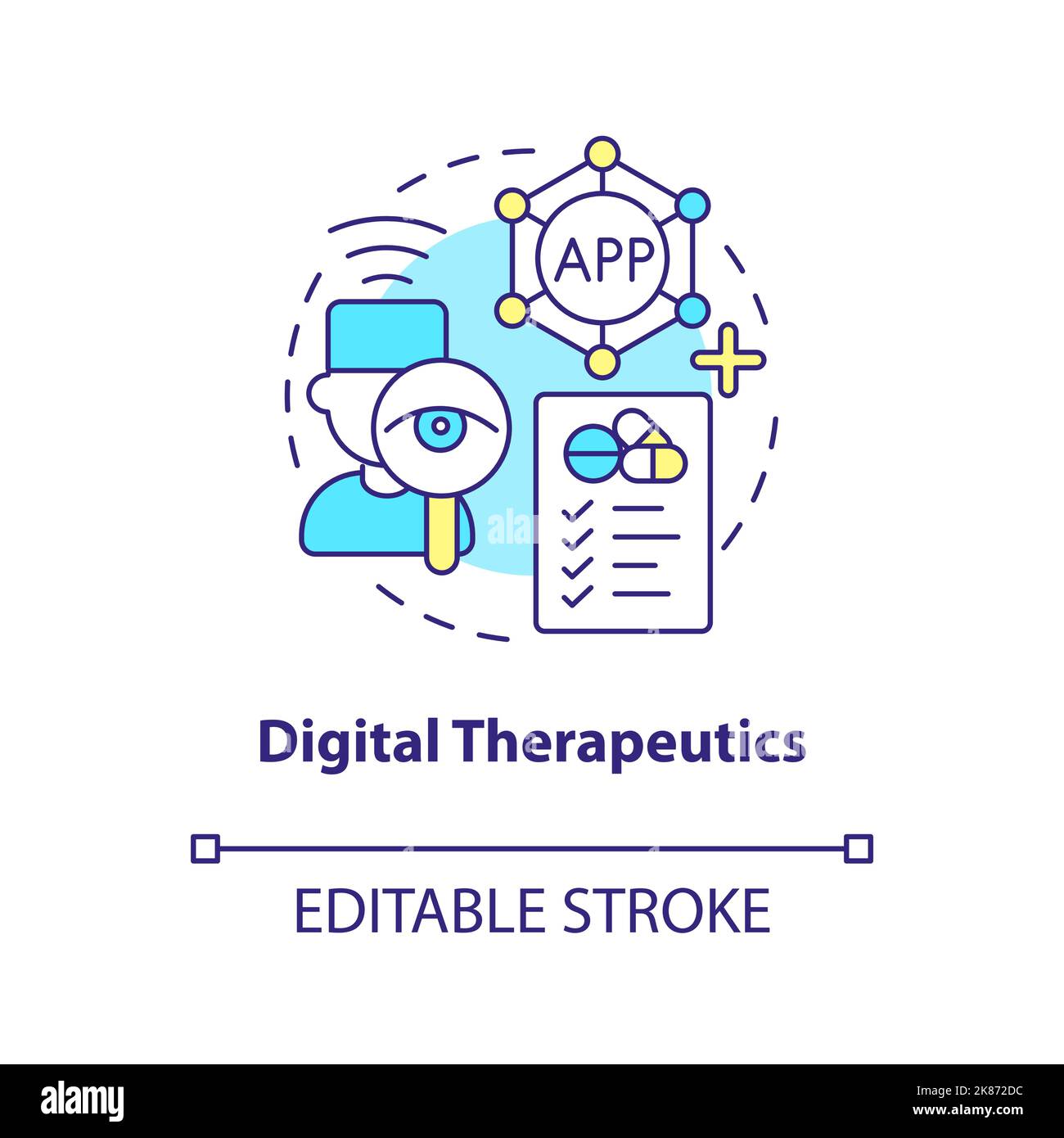 Digital therapeutics Stock Vector Images - Alamy