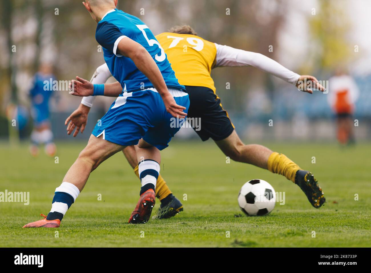 Soccer blue uniforms school hi-res stock photography and images - Alamy