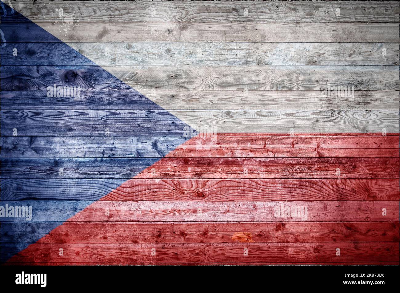 A vignetted background image of the flag of Czech Republic painted onto ...