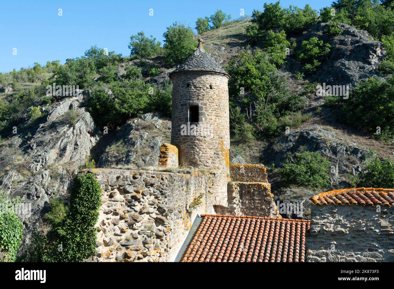 Saint Floret designated “Petite Cité de Caractère", dovecote of the ...