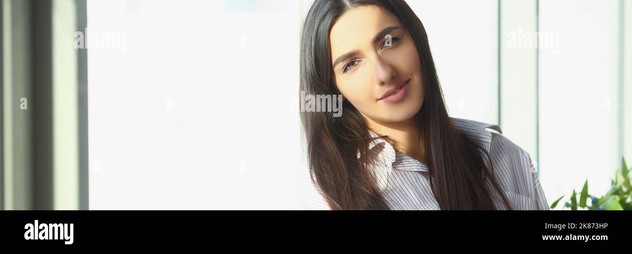 Posing at window hi-res stock photography and images - Alamy