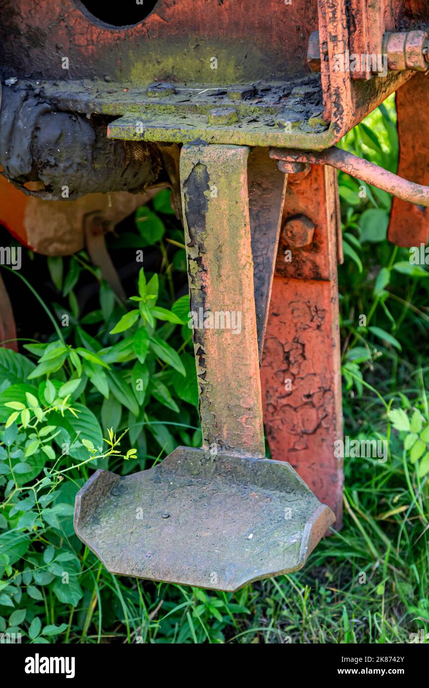 Access ladder in the cabin of the steam locomotive Stock Photo - Alamy